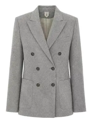 Max Mara Mxmflash Double-breasted Jacket - Grey