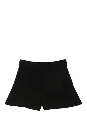 TWINSET High-waisted Fitted Shorts - Black