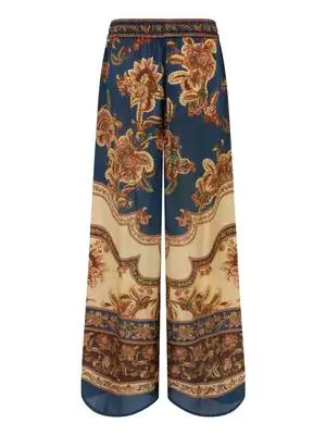 ZIMMERMANN ZIMMERMANN Aster Floral-Print Wide-Leg Trousers
