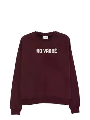 MC2 SAINT BARTH Slogan Print Cotton Sweatshirt - Red