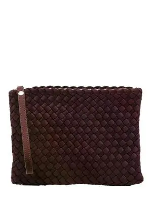 MARREA Woven Clutch Bag - Red