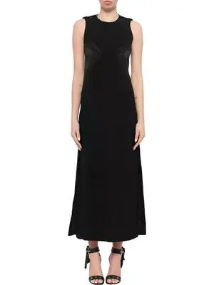 Neil Barrett Epaulette-detail Maxi Dress - Black