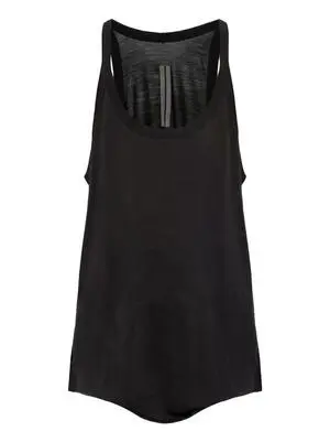 Rick Owens Ribbed-trim Sleeveless T-shirt - Black