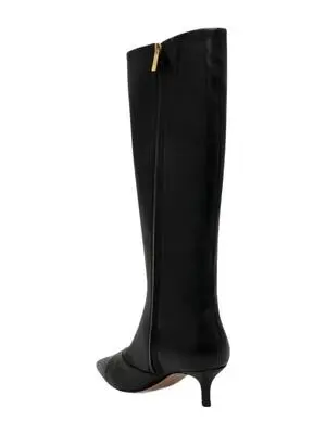 TWINSET Pointed-toe Kitten-heel Boots - Black