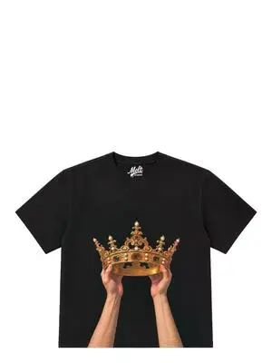 MELT Crown-print T-shirt - Black