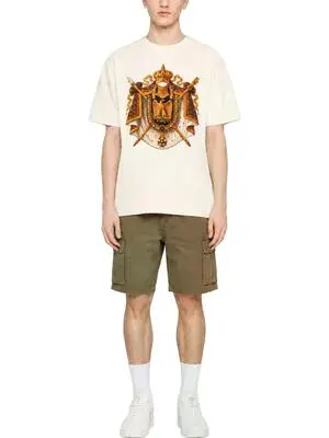 MELT Graphic-print Cotton T-shirt - Neutrals