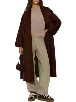 Max Mara Max Mara Ludmilla Belted Cashmere Coat Brown