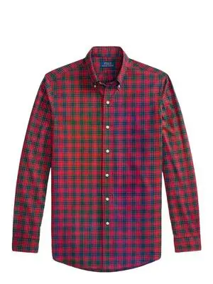 Polo Ralph Lauren Custom Fit Plaid Twill Shirt - Red