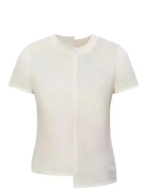 Y3 Asymmetric Logo T-shirt - Neutrals