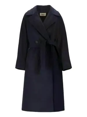 Max Mara Resina Wool Coat - Blue