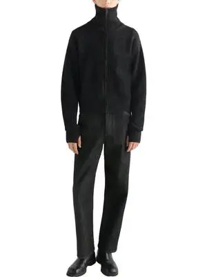 LEMAIRE Lemiare Zipped Virgin Wool Cardigan - Grey