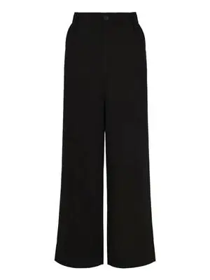 Yohji Yamamoto Wide-leg Trousers - Black