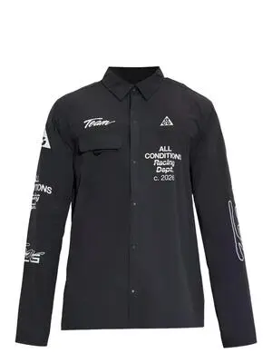 Nike Aireez Graphic-print Shirt - Grey