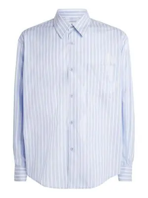 Sandro Cotton Stripe Shirt - Blue