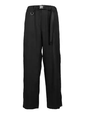 Y3 Y-3 Sports Uniform Three-Stripes Press-Stud Trousers