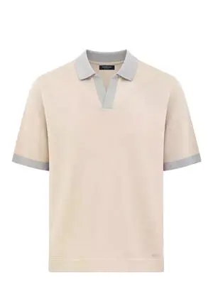 TOMBOLINI Two-tone Knitted T-shirt - Neutrals