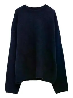 THE FRANKIE SHOP Brushed-knit Crew Neck Sweater - Blue