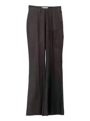 THE FRANKIE SHOP Glen Plaid Pleated Trousers - Brown