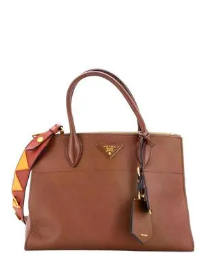 PRADA Prada Paradigme Tote Saffiano Leather Medium Satchel