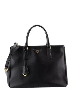 Prada Prada Saffiano Leather Large Tote Bag Black