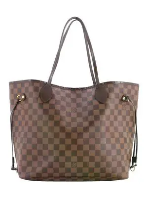 LOUIS VUITTON Damier Neverfull Tote Bag - Brown