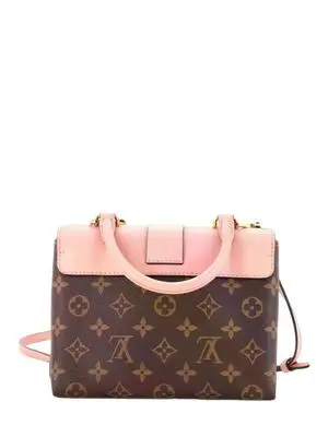 LOUIS VUITTON Locky Handbag Monogram Canvas With Leather Bb Satchel - Brown
