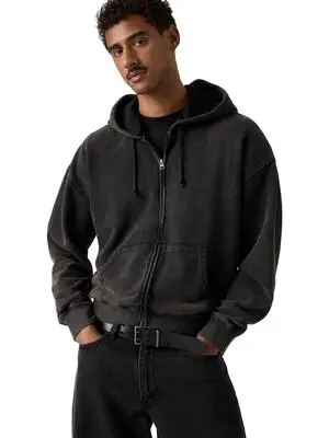 LEVI'S Hayes Boxy Full Zip Sweatshirt - Black