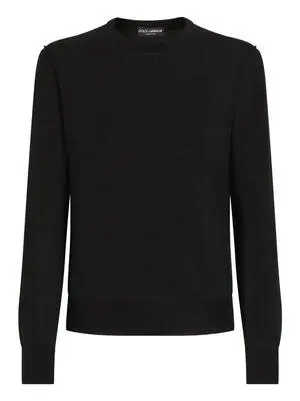 Dolce & Gabbana Crewneck Cashmere Sweater - Black
