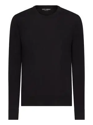 Dolce & Gabbana Dolce & Gabbana Crewneck Cashmere Sweater Blue
