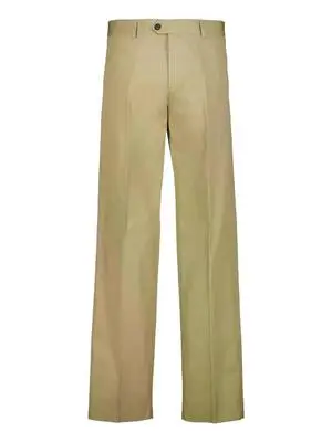 Fendi Cotton Trench Trousers - Neutrals