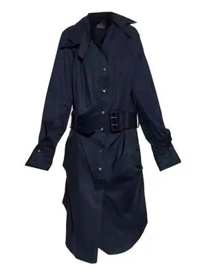 VIVIENNE WESTWOOD Belted Trench Coat - Blue