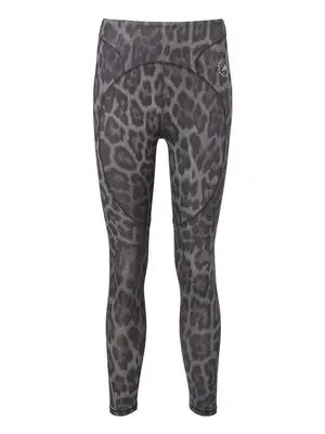Adidas By Stella McCartney Truepurpose Leopard-print Leggings - Grey