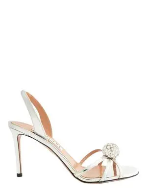 AQUAZZURA Aquazzura Crystal Embellished Stiletto Sandals