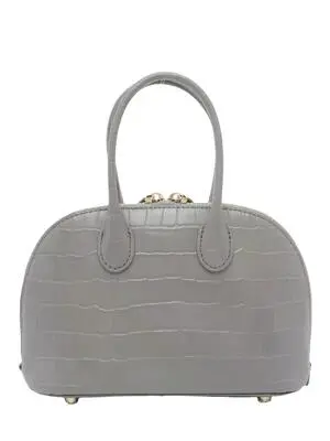 SELF-PORTRAIT Embossed Leather Handbag With Charms