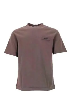 Jacquemus Logo-patch T-shirt - Brown