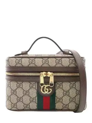 Gucci Ophidia Gg Supreme Web Vanity Case - Neutrals
