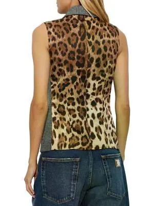 DOLCE & GABBANA Dolce & Gabbana Glen Plaid Flannel Vest