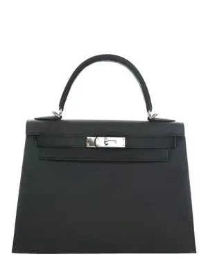 Hermès 2016 Kelly Ii Sellier 28 Satchel - Blue
