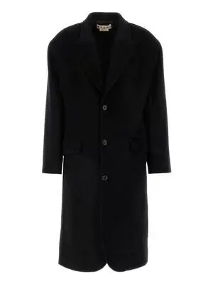Marni Belted Single-breasted Coat - Black