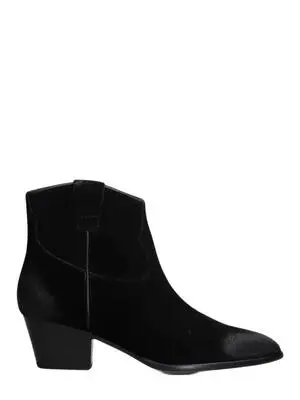 Ash Suede Ankle Boots - Black