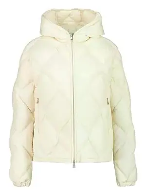 Moncler Quilted Hooded Jacket - Neutrals