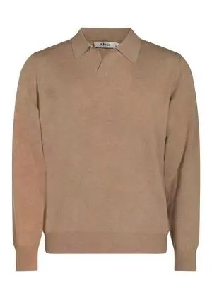 Altea Polo-collar Wool Sweater - Neutrals