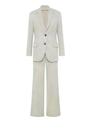Brunello Cucinelli Notched-lapels Single-breasted Suit - Neutrals