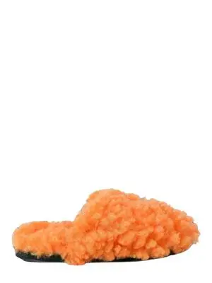 KURT GEIGER Kurt Geiger London Kensington Shearling-Style Faux Fur Slippers With Embellished Eagle Head