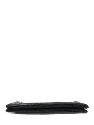 LOUIS VUITTON Monogram Empreinte Double Zip Pochette Clutch Bag - Black