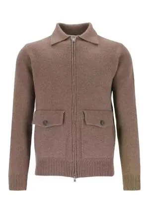 AL DUCA D’AOSTA 1902 Zip-up Cardigan - Brown