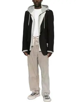 Mihara Yasuhiro Drawstring-waist Panelled Cargo Pants - Neutrals