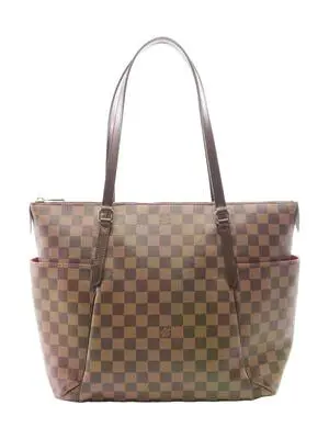 LOUIS VUITTON Damier Ebene Totally Mm Tote Bag - Brown