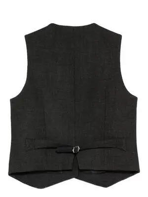 Dice Kayek Crystal-embellished Waistcoat - Grey