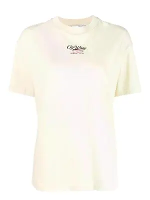 OFF-WHITE Off-White Organic Cotton Logo Print T-Shirt